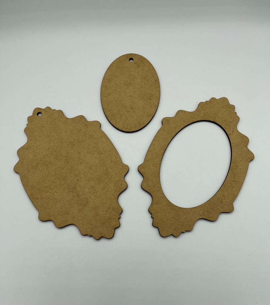 HDF Decoupage Base - Curved Frame in Various Sizes